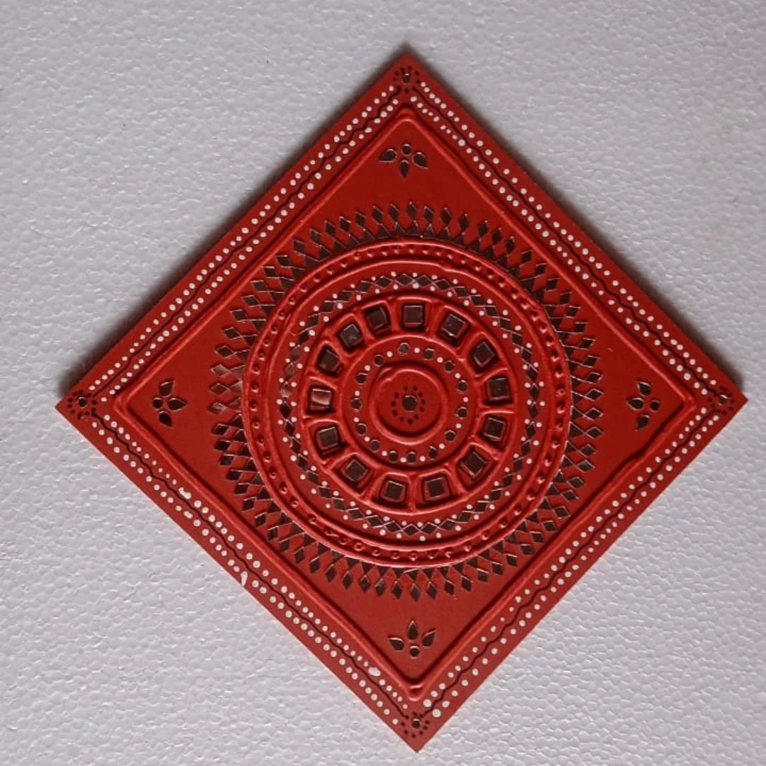 Round Lippan Art Wall Hanging - Rtefacts